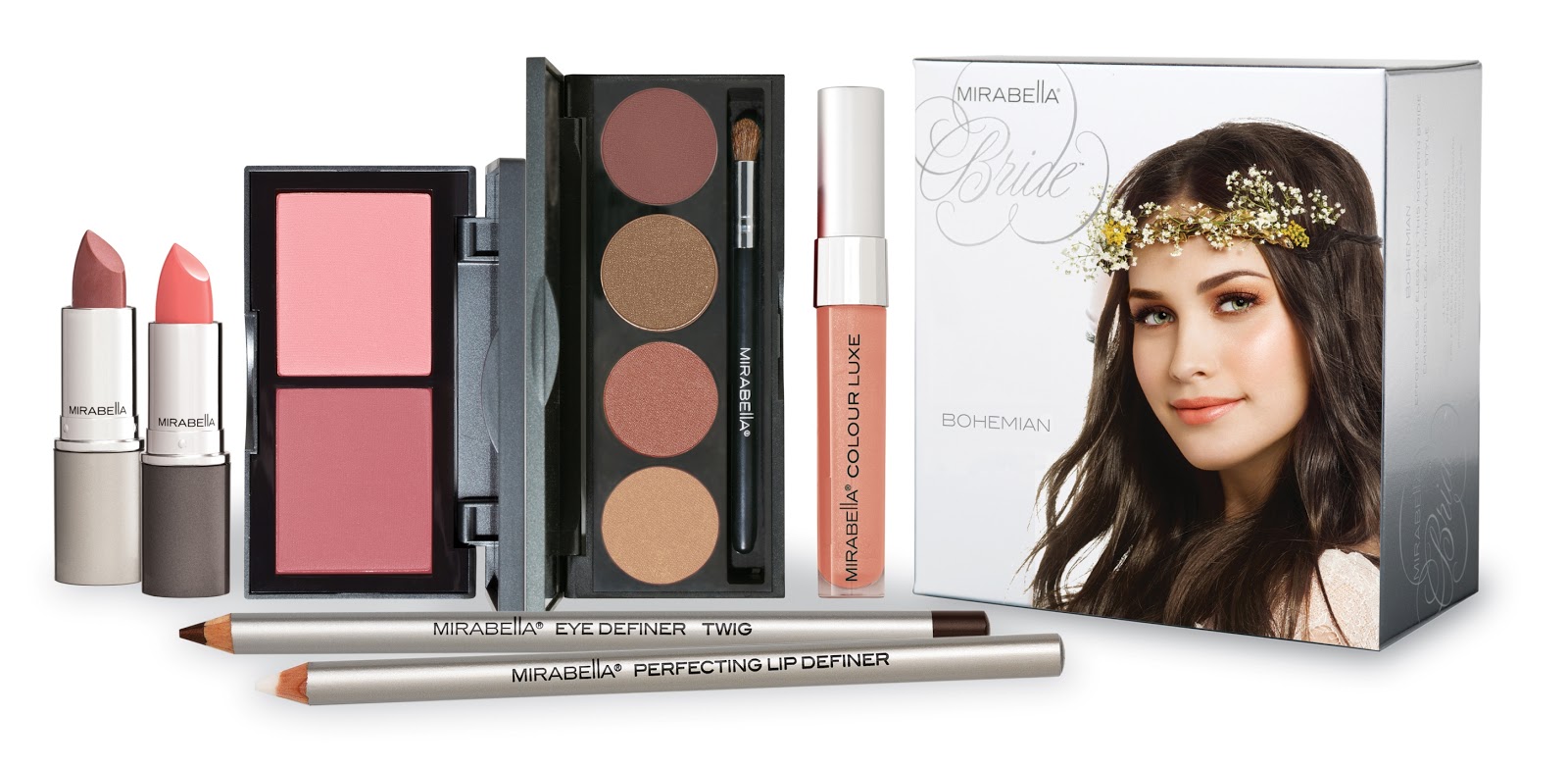 Bohemian Bridal Makeup Kit by Mirabella - Hair Natural Treatment
