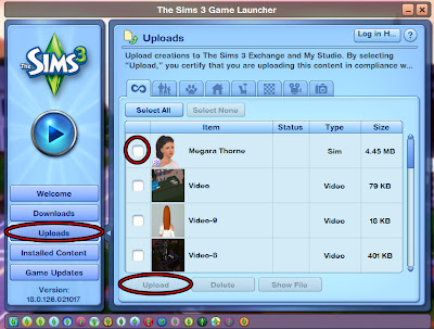 Sims 3 tutorials: How to upload sims
