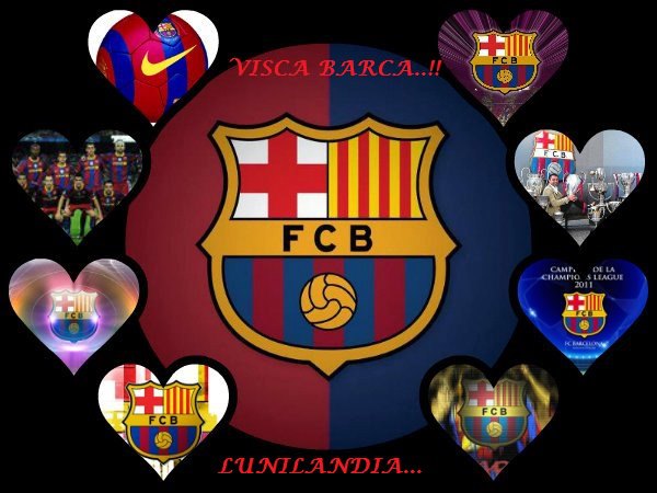 FOTO BLOG CULÉ: EL ESCUDO DEL BARÇA Y AL LADO CORAZONES CON IMAGENES ...