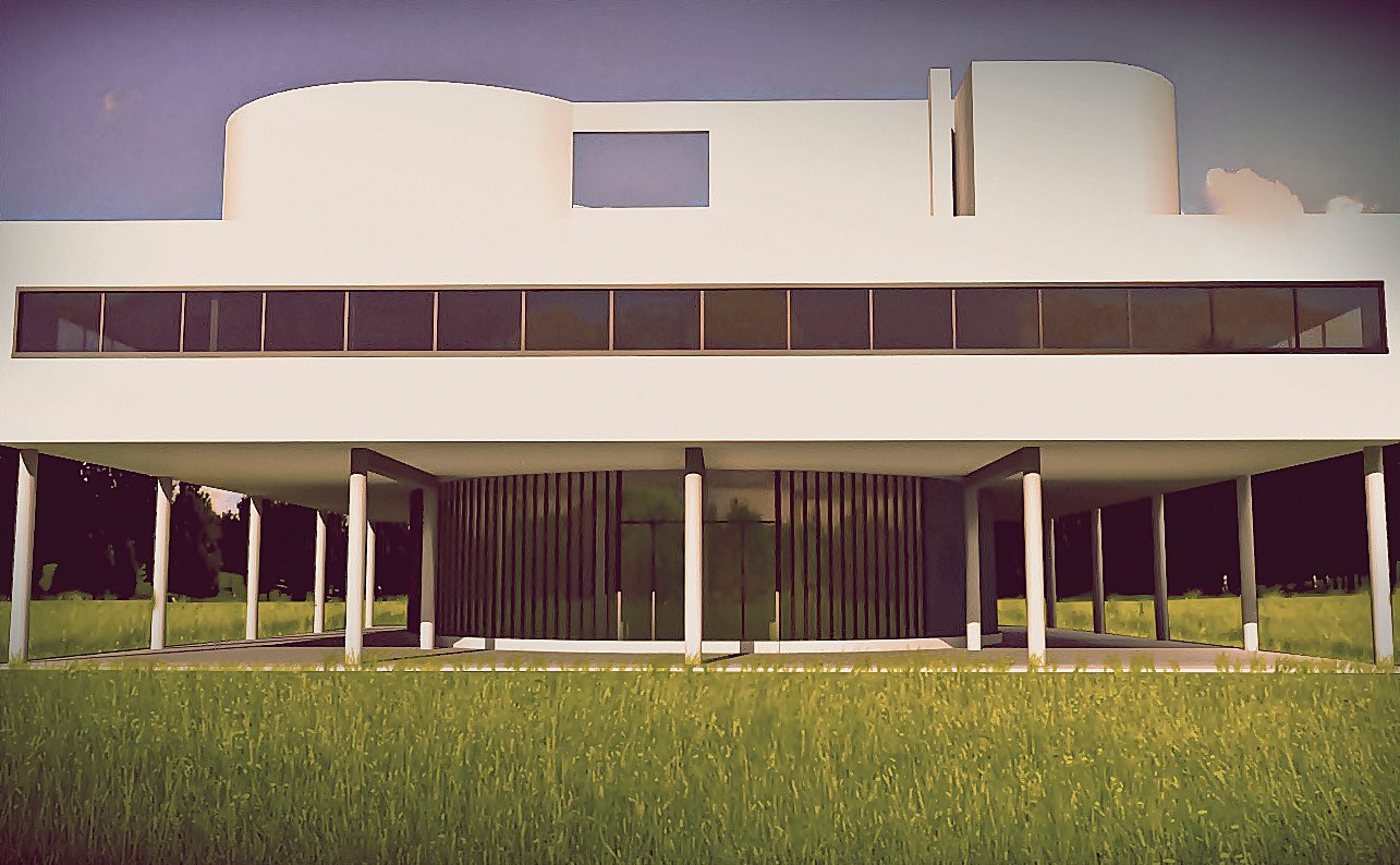 SKETCHUP TEXTURE: VILLA SAVOYE SKP CHALLENGE ENTRY