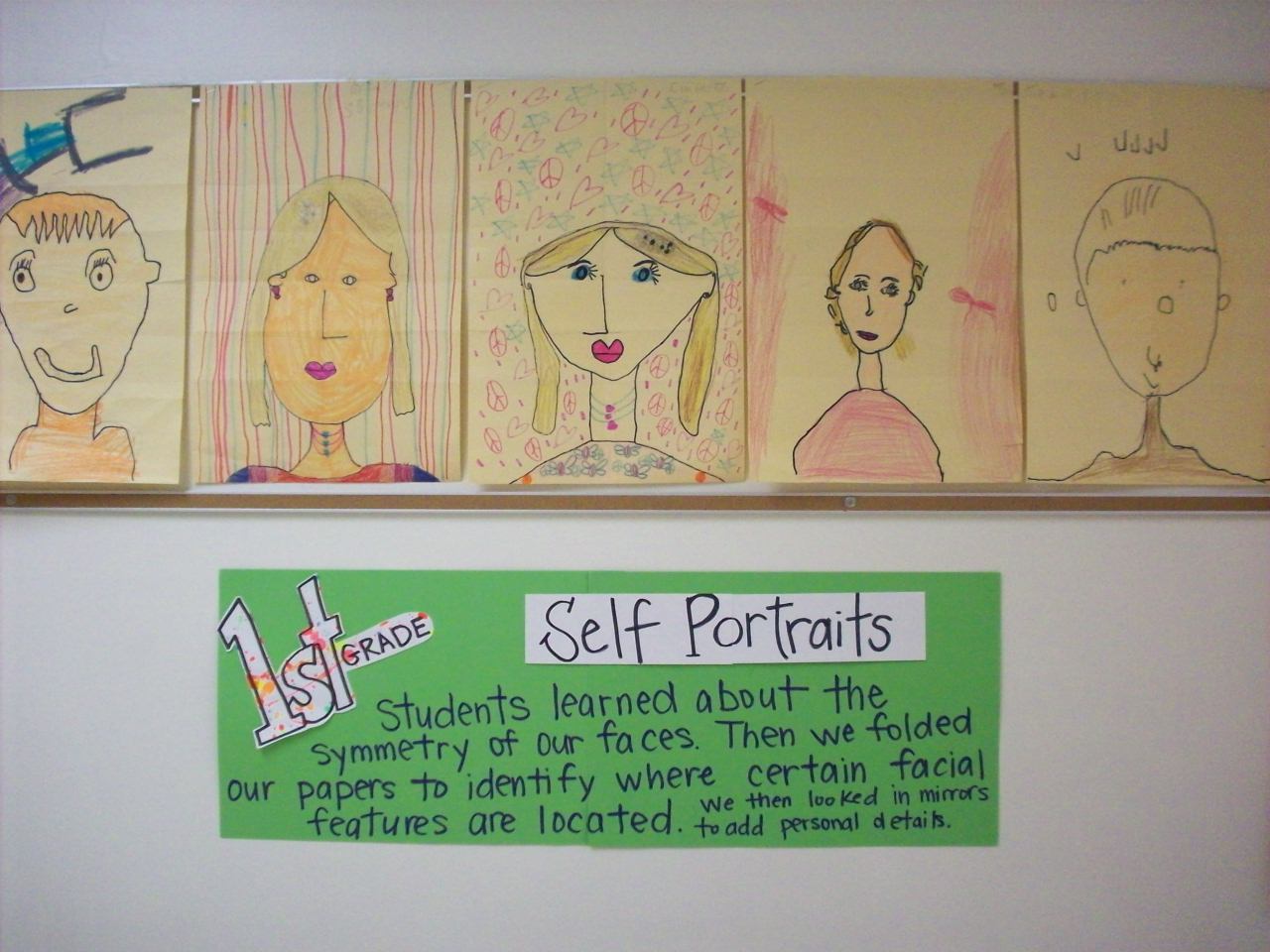 Mrs. Thuesen's ART Room: 1st Grade Self Portraits