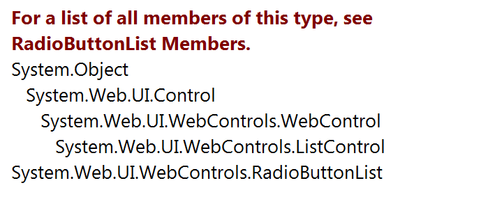 Example Of Radiobuttonlist Control