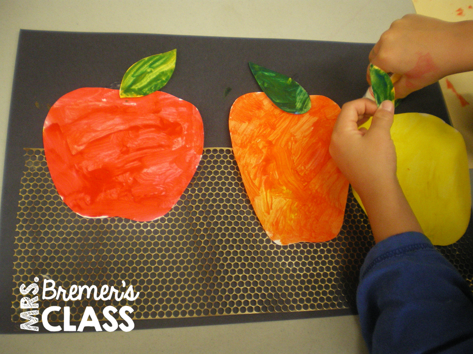 Fall Apple Art {and Color Mixing Activities} | Mrs. Bremer's Class