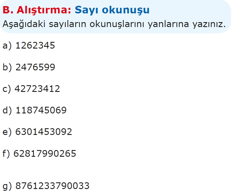 004 100 den 1000 e kadar ve sonrası sayma - özeldersci