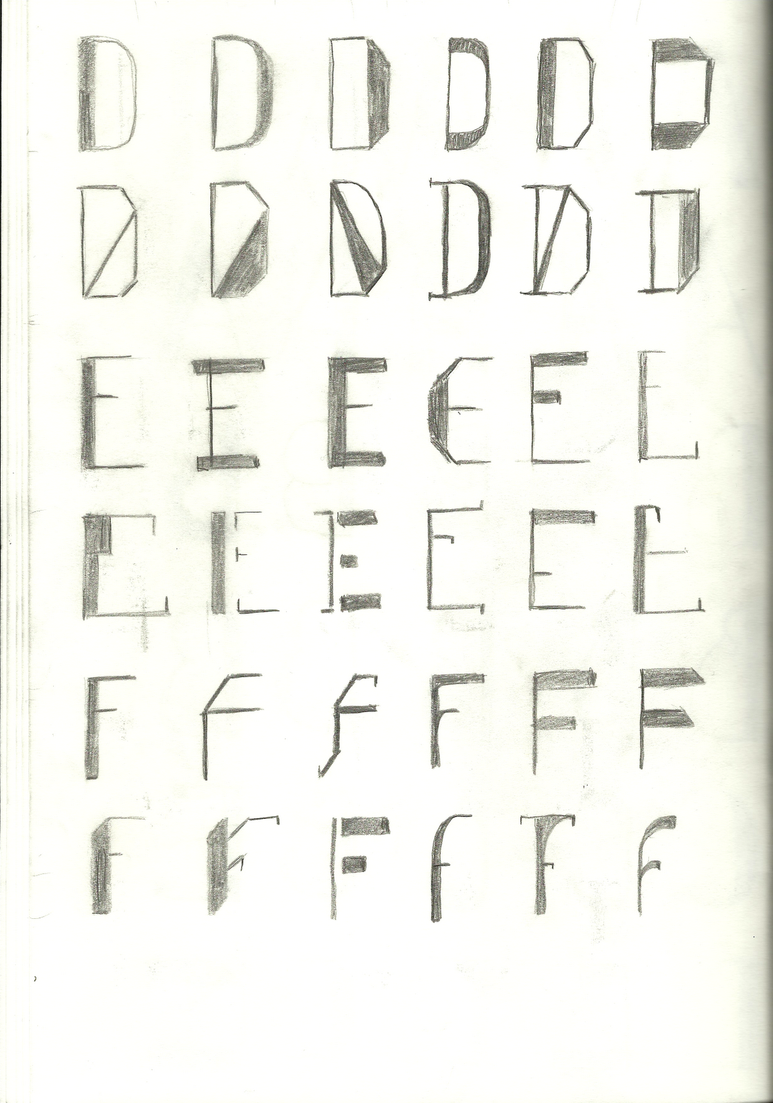 Design Practice Blog.: Typeface sketches