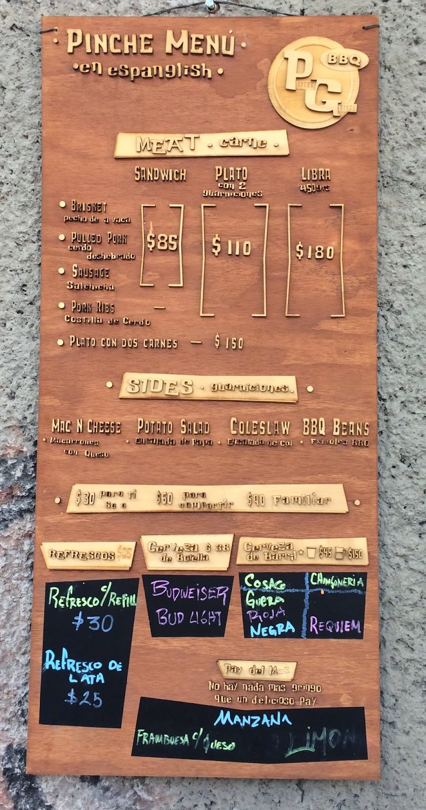 Comida: Pinche Gringo BBQ