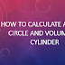 How to calculate area of circle and volume of cylinder - Programming ...