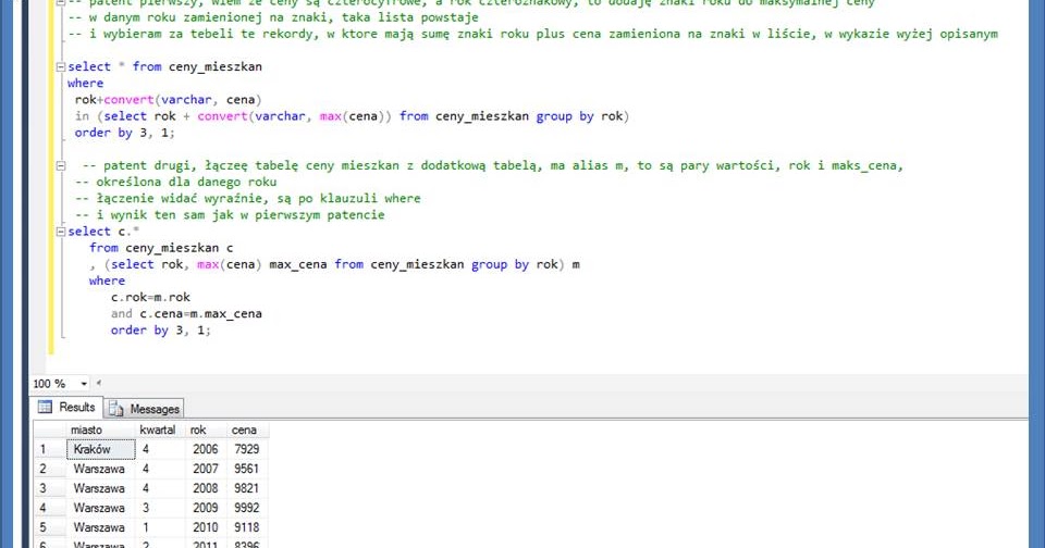 SQL dla zielonych i żółtych: Jak używamy operator IN, jak to zadziała ...