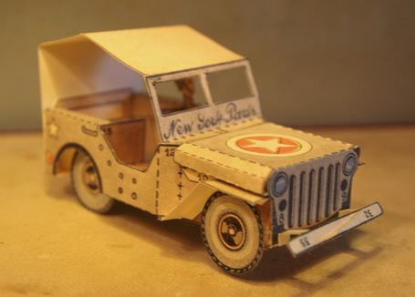 PAPERMAU: 1940`s Military Jeep Paper Model - by Le Hedan - via Agence ...