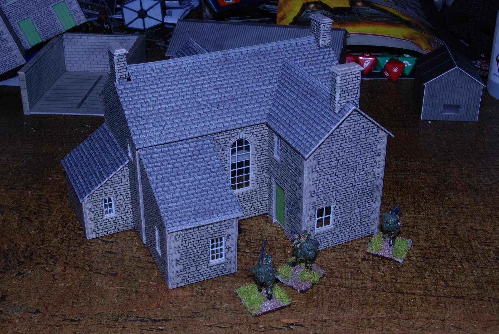 sediment's wargame blog: 20mm card buildings