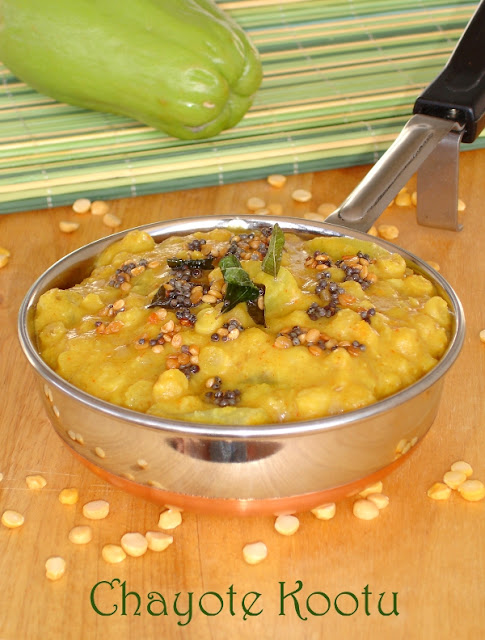 Veggie Platter: Chayote Kootu