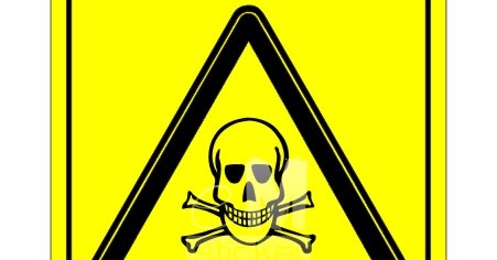 Stiker Safety Sign - Awas Bahan Beracun - Cutting Sticker | eM Sticker