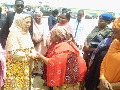 Photos: Former first lady, Maryam Abacha, visits Gombe state
