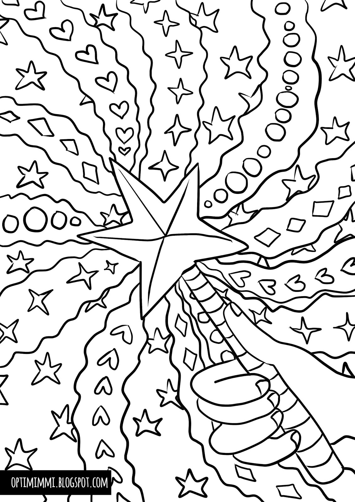 Inktober 2018: 31 coloring pages / 31 Värityskuvaa