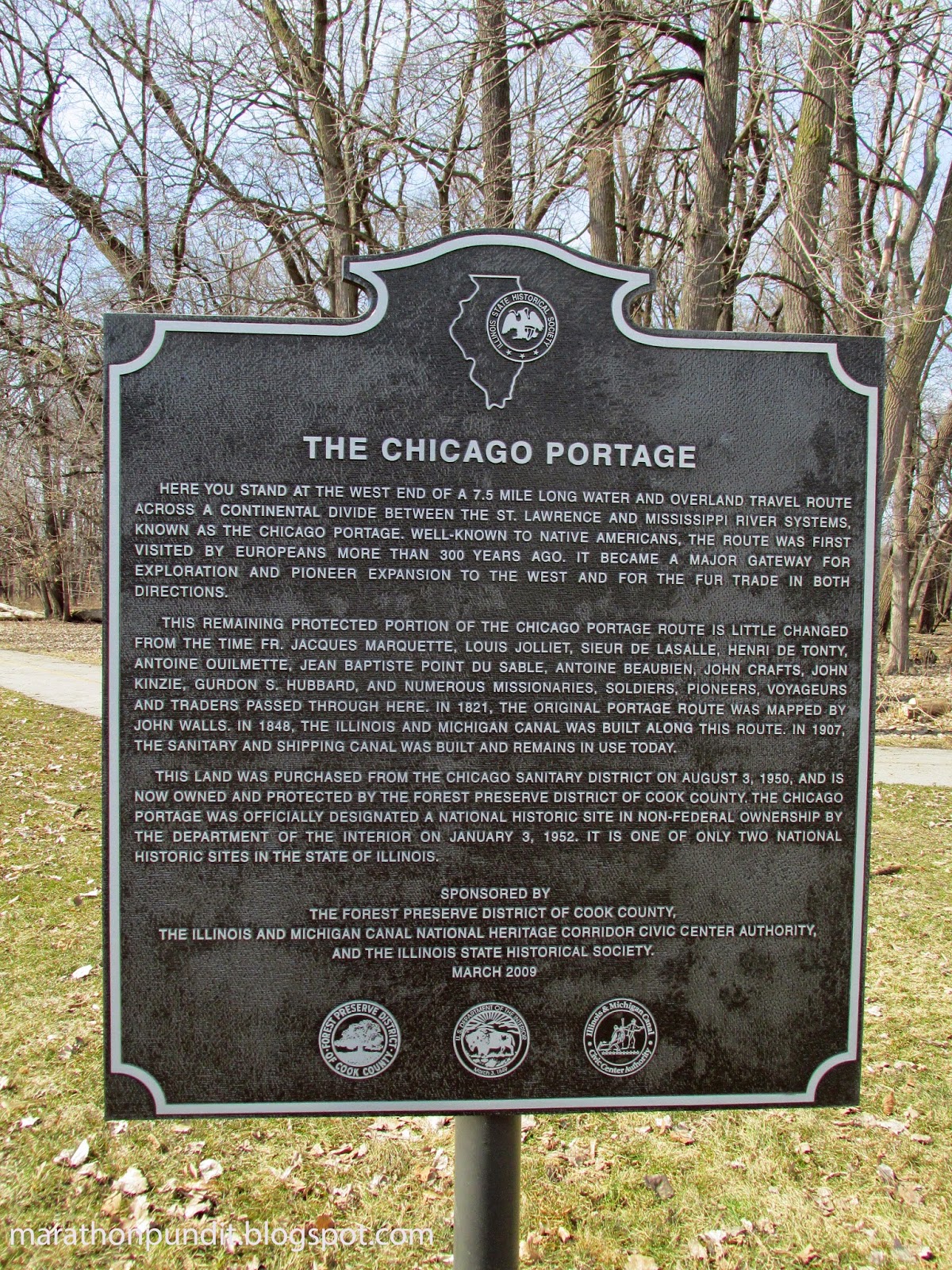 Marathon Pundit: (Photos) Chicago Portage National Historic Site