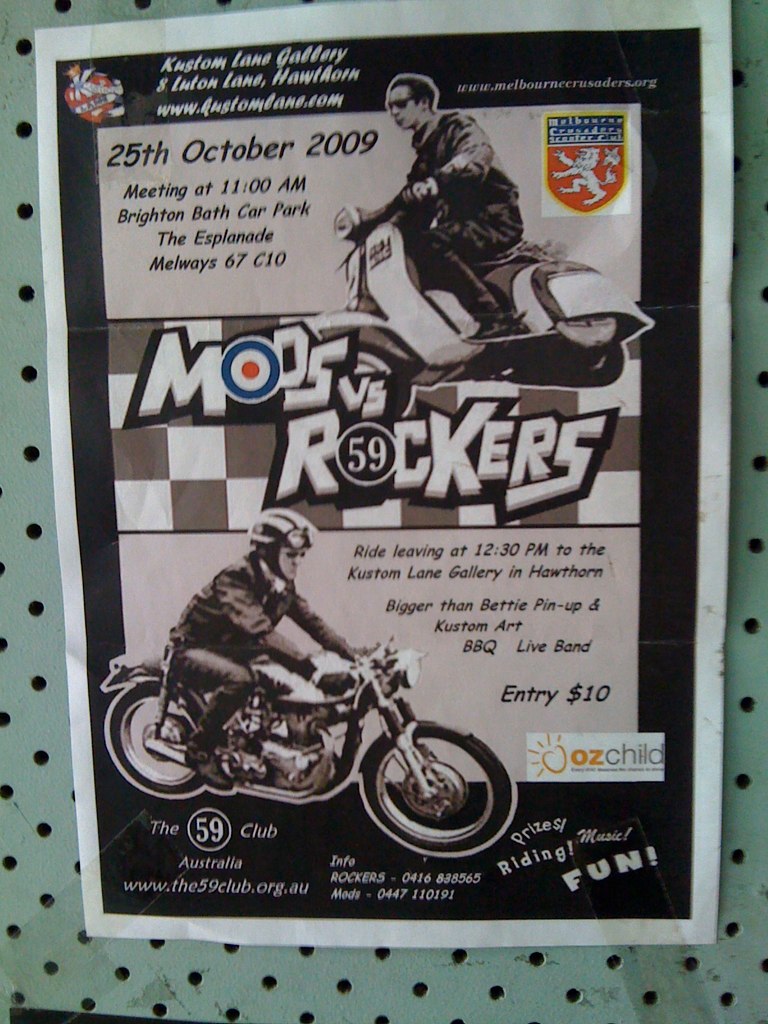 Mods and Rockers Visual Design: January 2012