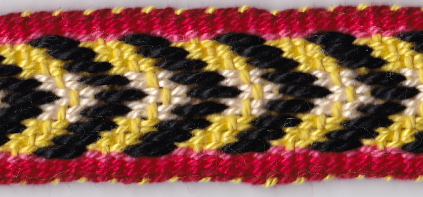 Durham Weaver: Making a warp and threading the 9 pattern slot heddle.