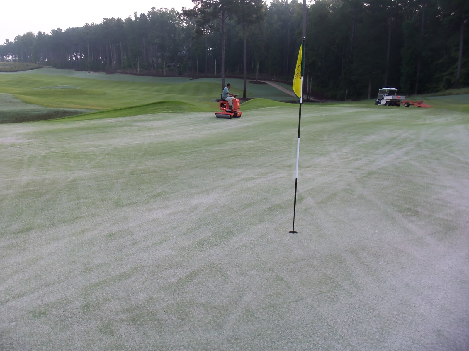 The Creek Club Golf Course Maintenance: Greens Aerification Sept 4, 2013