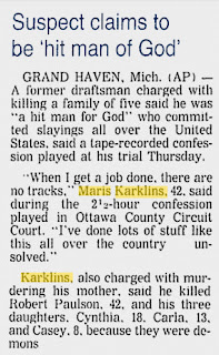 OTTAWA COUNTY MURDERERS - MARIS KARKLINS