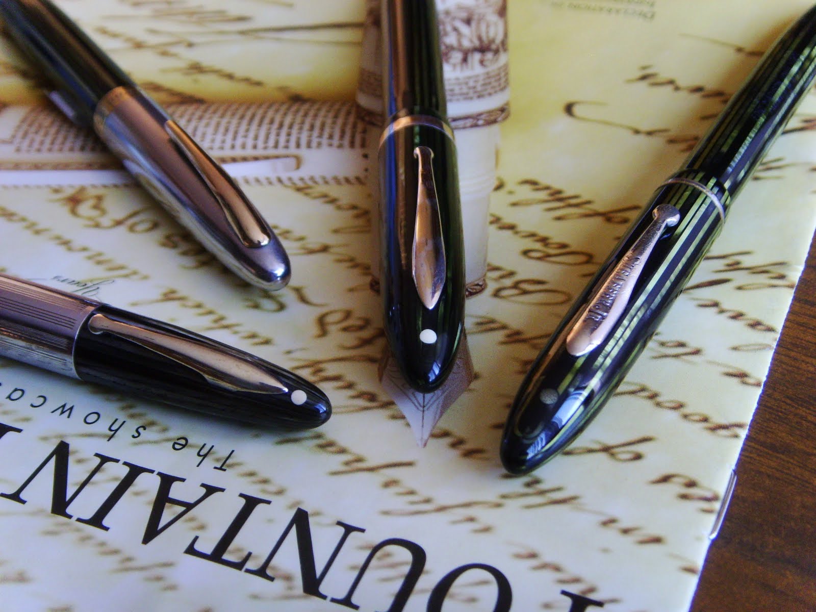 El Foco de la Esquina: Familia de Sheaffer, Marine Green Striated