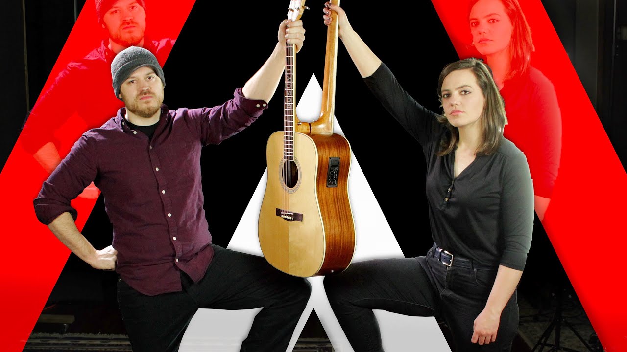 Mary Spender: with Rob Scallon - Seven Nation Army, Double-sided Guitar