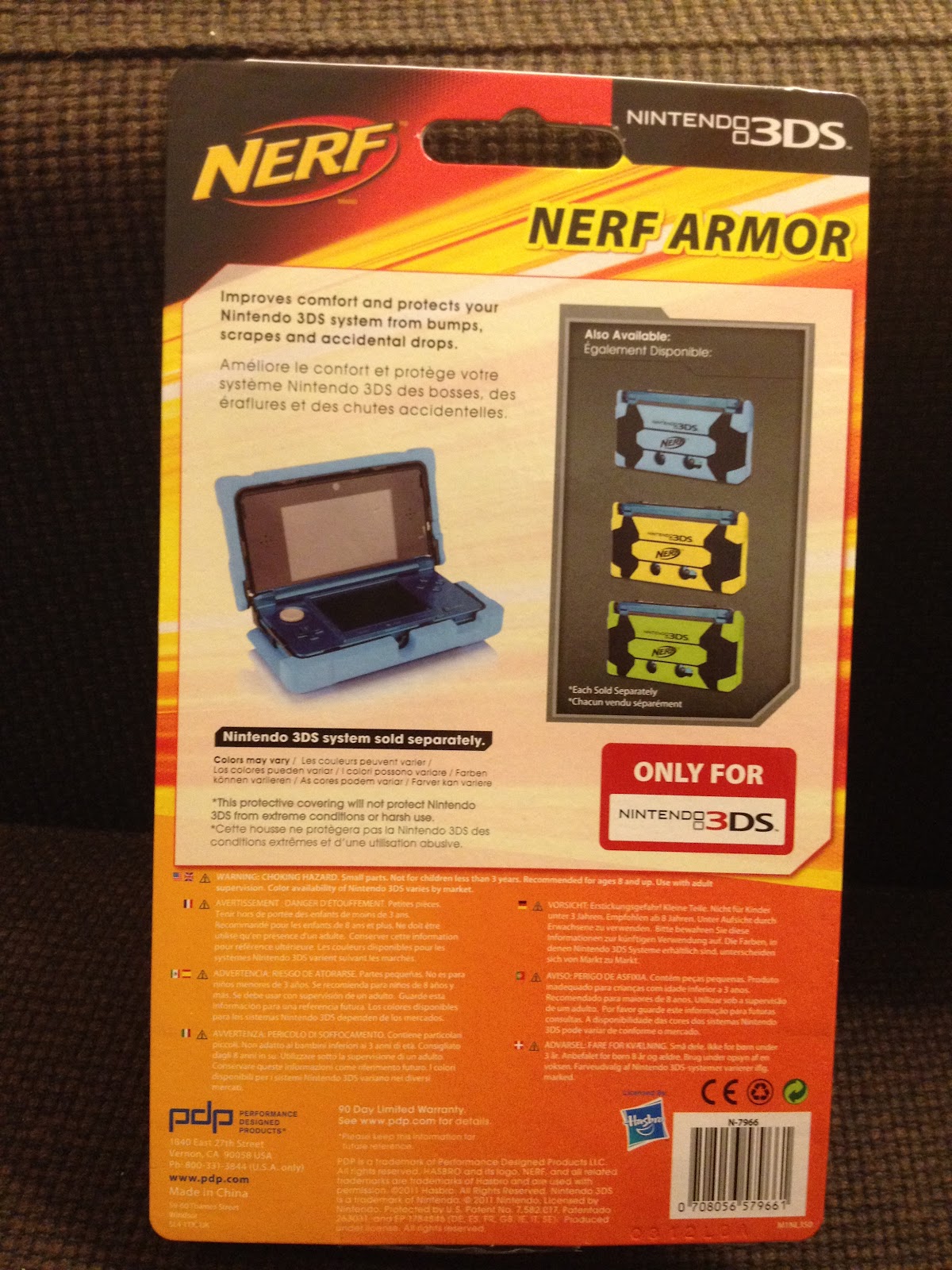 倉庫talking│遊戲波動GamePow: 【產品介紹】美國品牌PDP x Nerf合作打造任天堂授權3DS緩衝軟墊硬保護殼