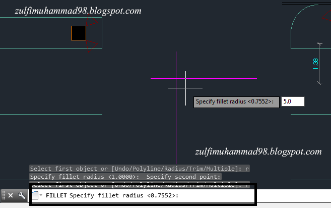 Autocad Indonesia: Cara Menggunakan Fillet Dalam Object 2D di AutoCAD