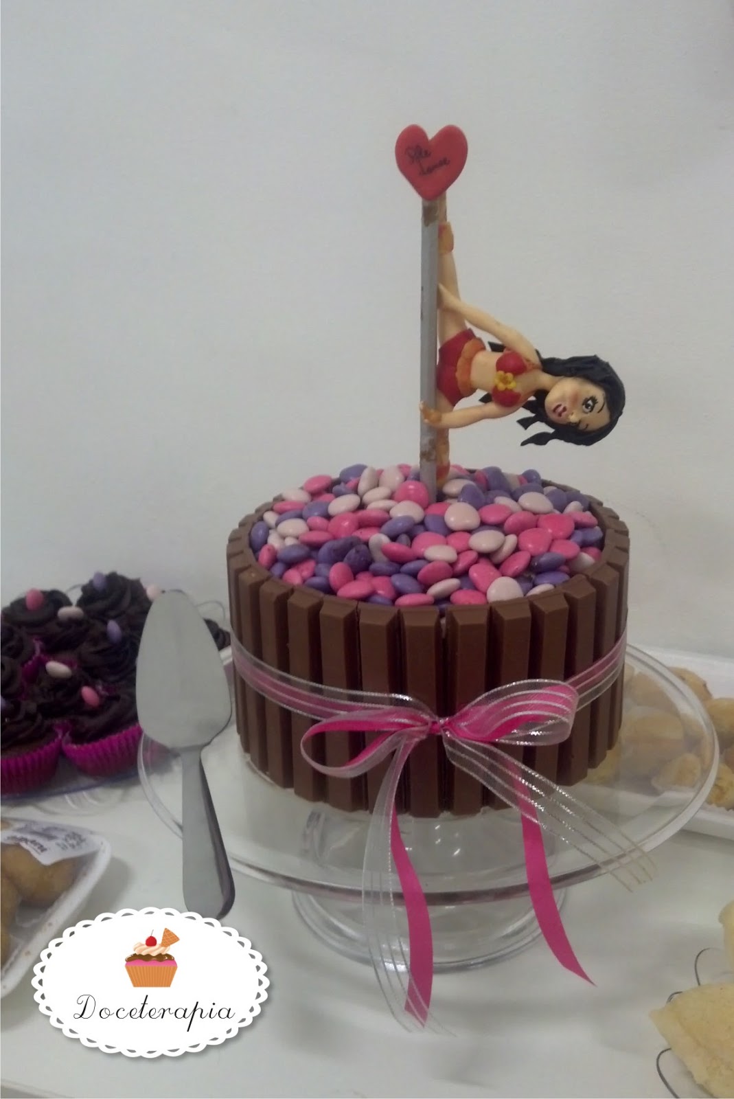 Doceterapia Cupcakes: Mini-bolo Pole Dance + Mini-Cupcakes