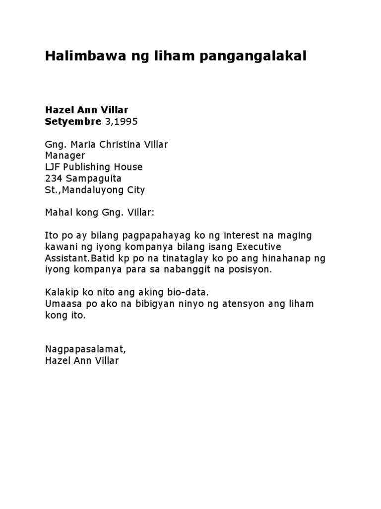 bahagi ng liham - philippin news collections