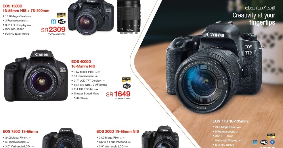 اسعار الكاميرات Cameras فى عروض مكتبة جرير من دليل التسوق يوليو 2018 ...
