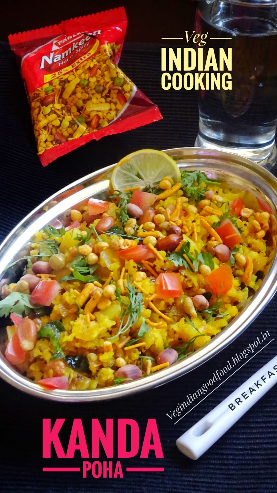 Veg Indian Cooking: Kanda Poha Recipe