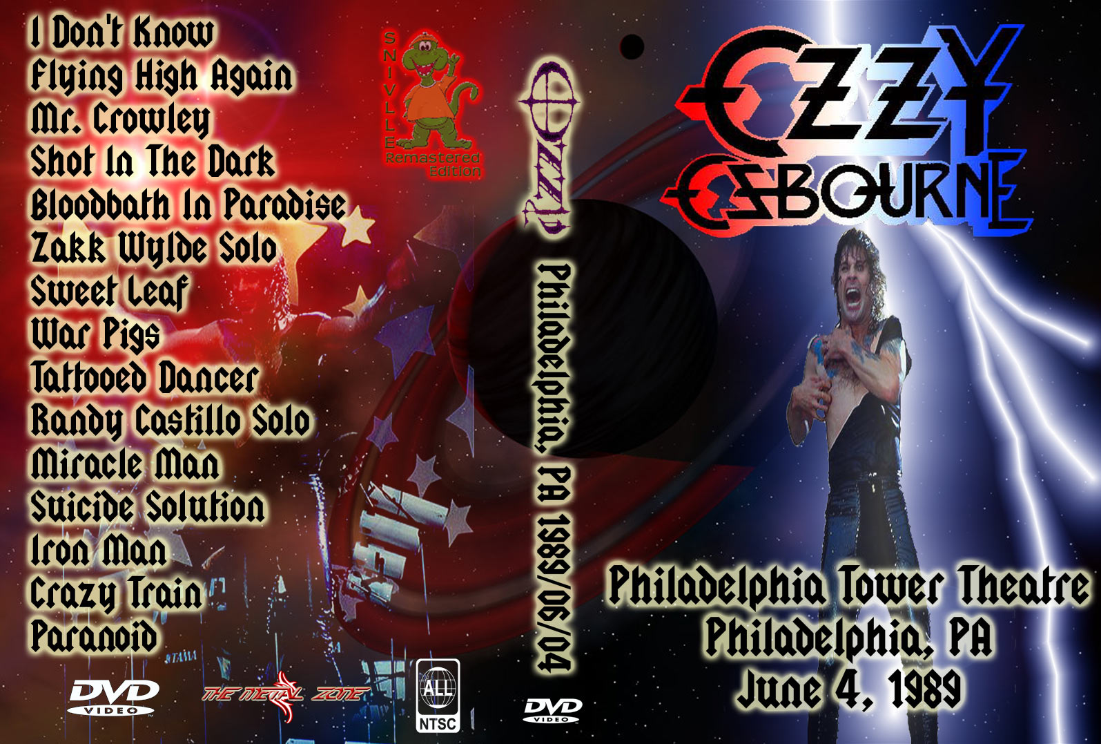 DVD Concert TH Power By Deer 5001: Ozzy Osbourbe 1989-04-06 - Live In ...