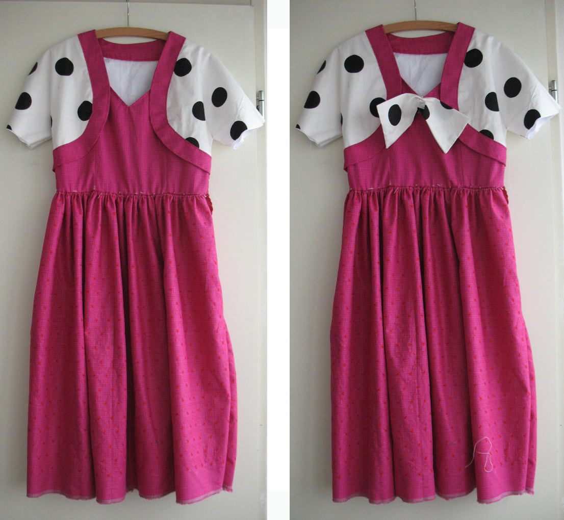 gebreidengoed.blogspot: jeugdig kleedje met bolero-effect