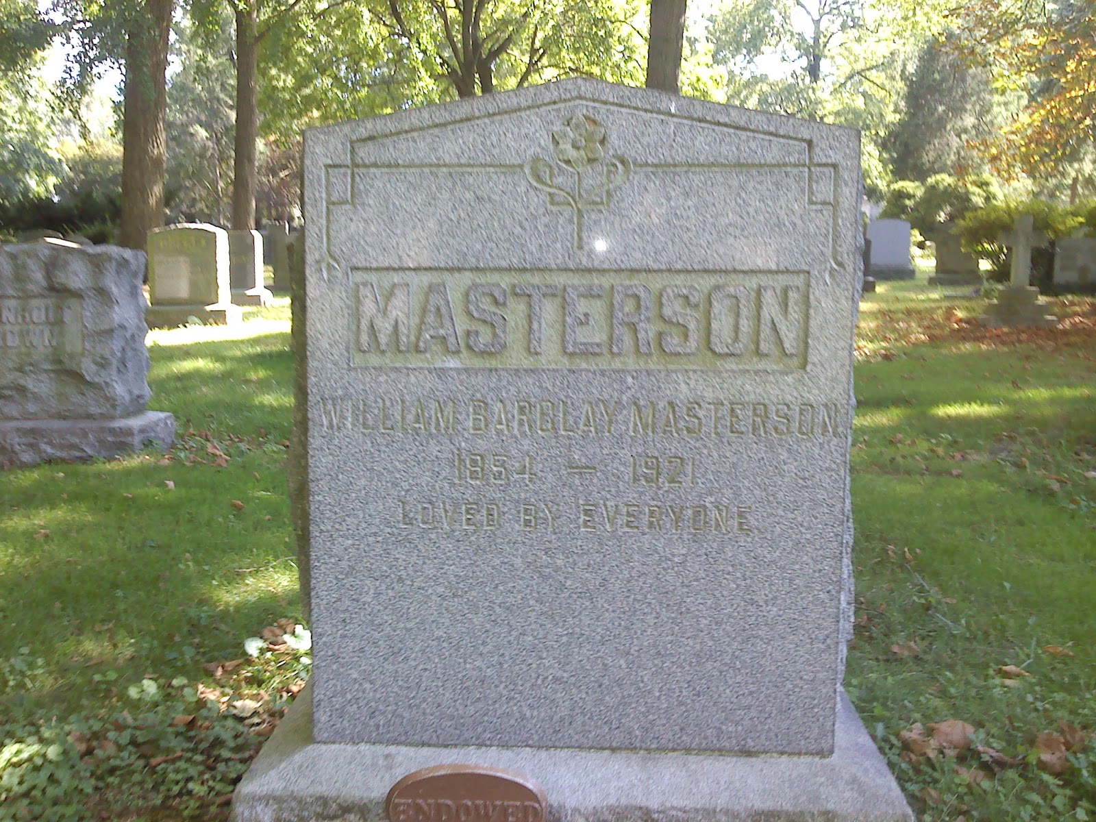 In Memoriam - Gravesites of the Famous and Infamous: Bat Masterson