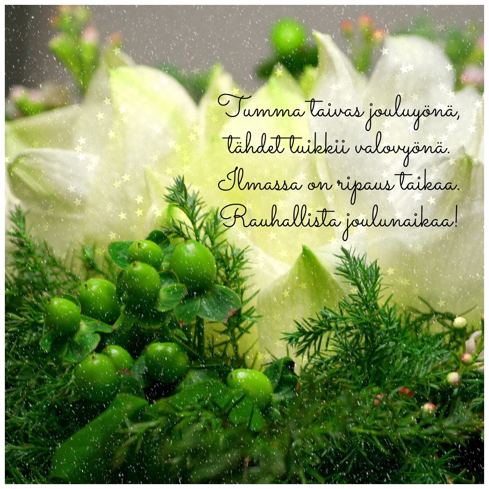 Arjen timantteja: Rauhaisaa joulunaikaa!