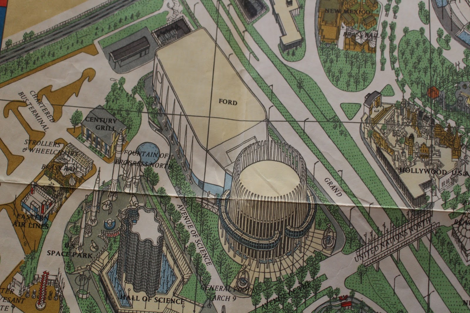 Manifesting the Magic: 1964 World's Fair Souvenir Map: Part 2