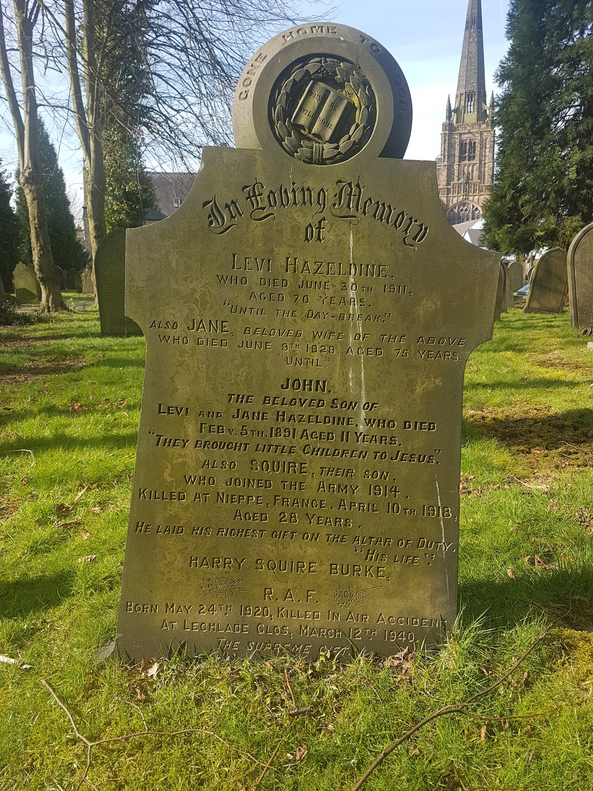War Graves and Memorials: Stockport Cemetery and Crematorium.