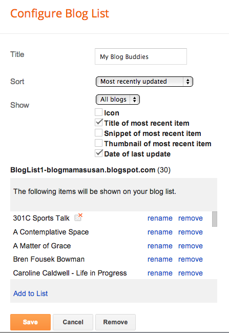 Blogmama Susan: Blog List & Link List - share your interests!