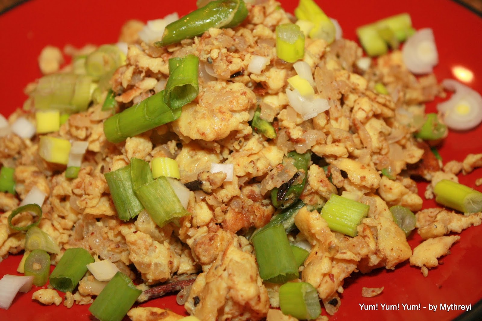 Yum! Yum! Yum!: Spring Onioned Scrambled Eggs