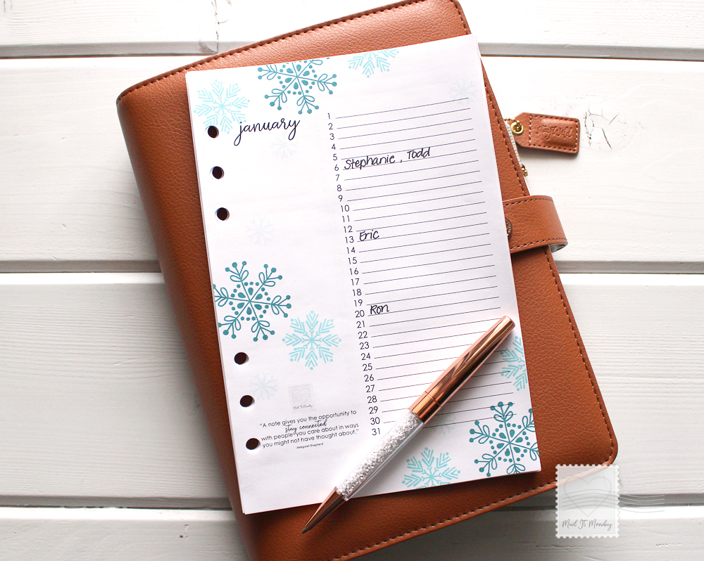 For the Love of Paper: Mail It Monday: Organization + Free Download