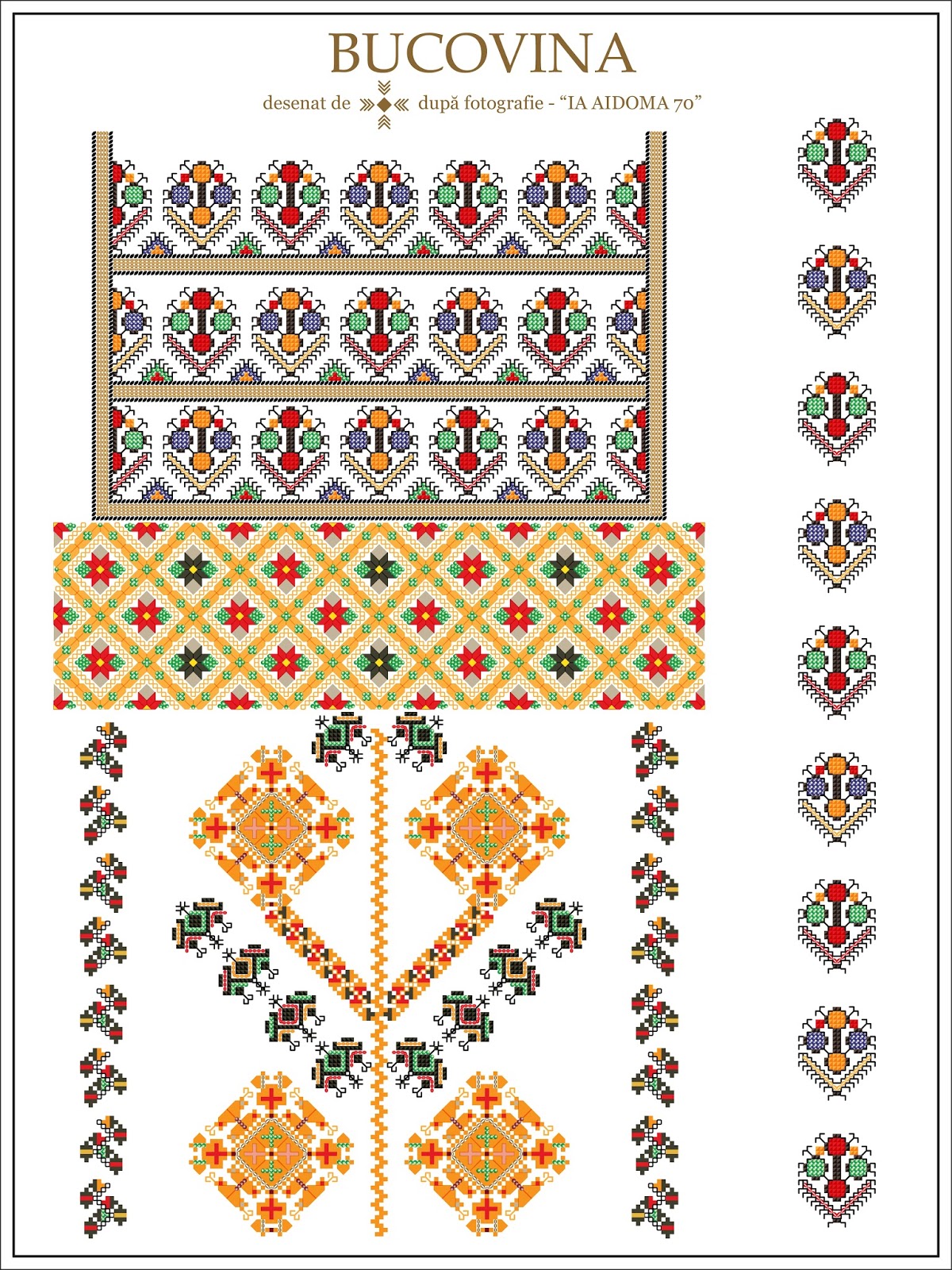 Semne Cusute: IA AIDOMA 70 = Bucovina, ROMANIA