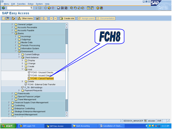 Free SAP Training Manuals: T Code FCH3 / FCH8 / FCH9 : SAP FI USER ...