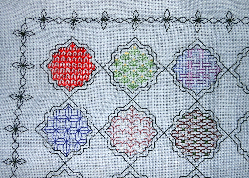 Hokkaido Kudasai: Blackwork Stitch A Long - Part 5