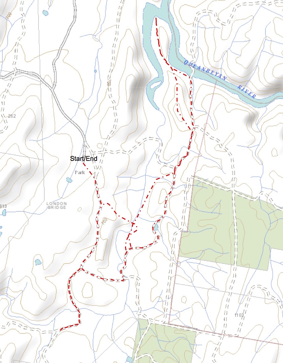 Phil's Bushwalking Blog: Googong Foreshores: London Bridge and ...