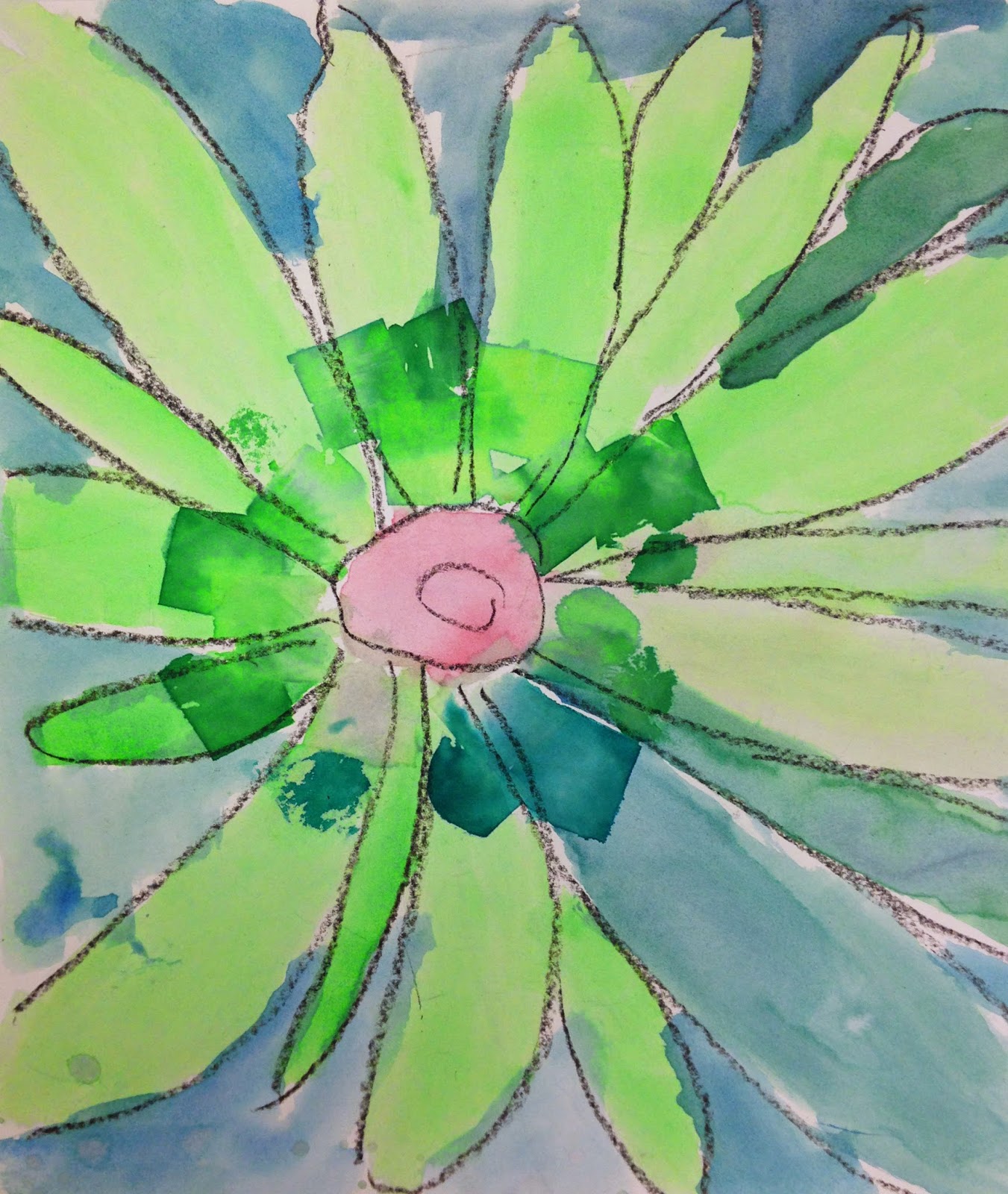 Art Room Blog: 2nd Grade Georgia O'keeffe Flowers...