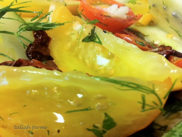 Tallah Farms: Yellow boy tomato salad recipe