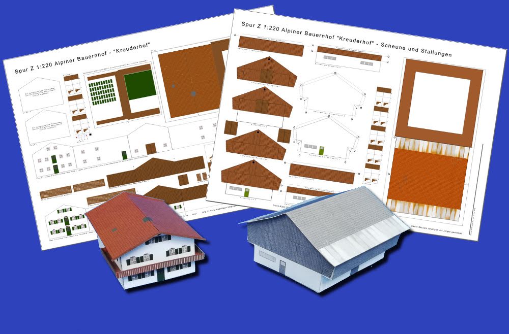 F-ES-B Modellbau: Spur Z - Modellhäuser im Maßstab 1:220 selbst ...