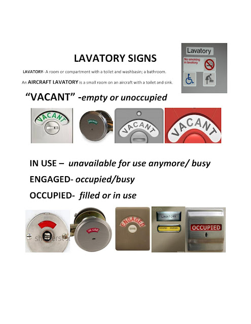Amazing Things in Thailand: Different kinds of aircraft lavatory signs ...