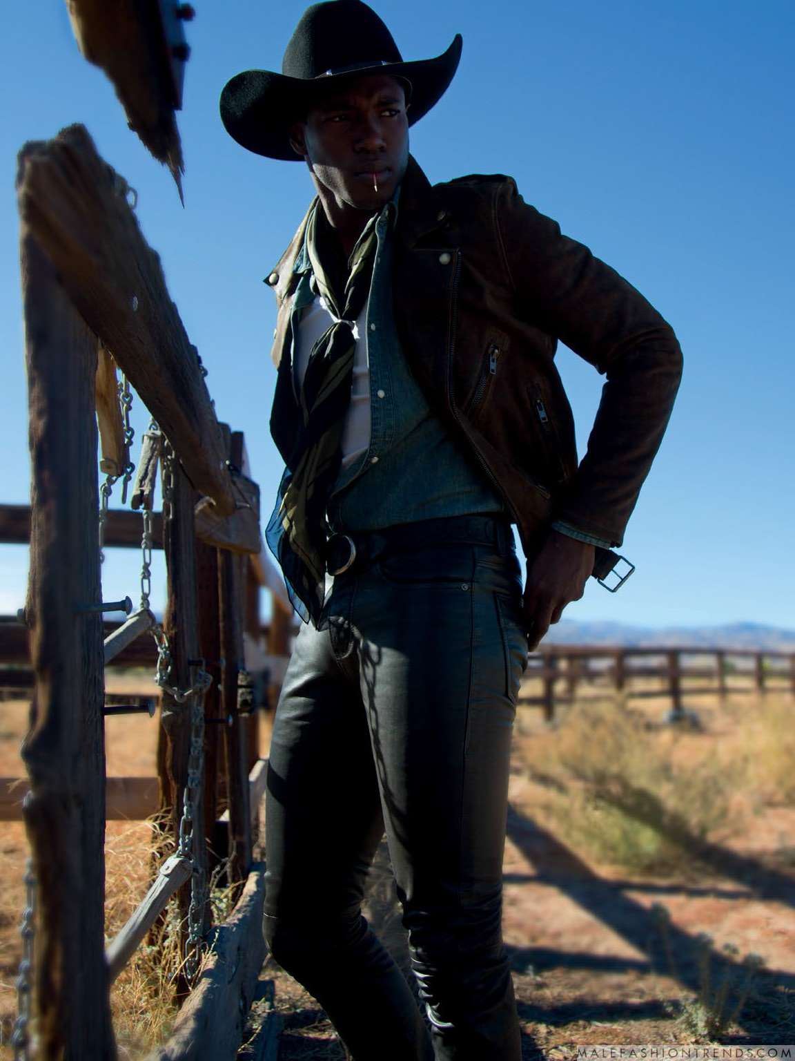 Ronald Epps adopta el estilo del cowboy para GQ Brasil