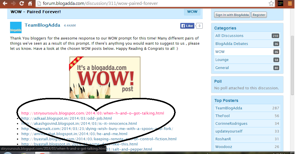 Stir Your Souls: When H And O Got Talking...